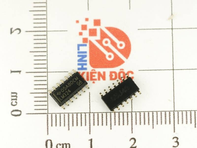 LM324 IC Op-Amp SOP-14 nhập khẩu chính hãng Texas - Linh kiện Độc